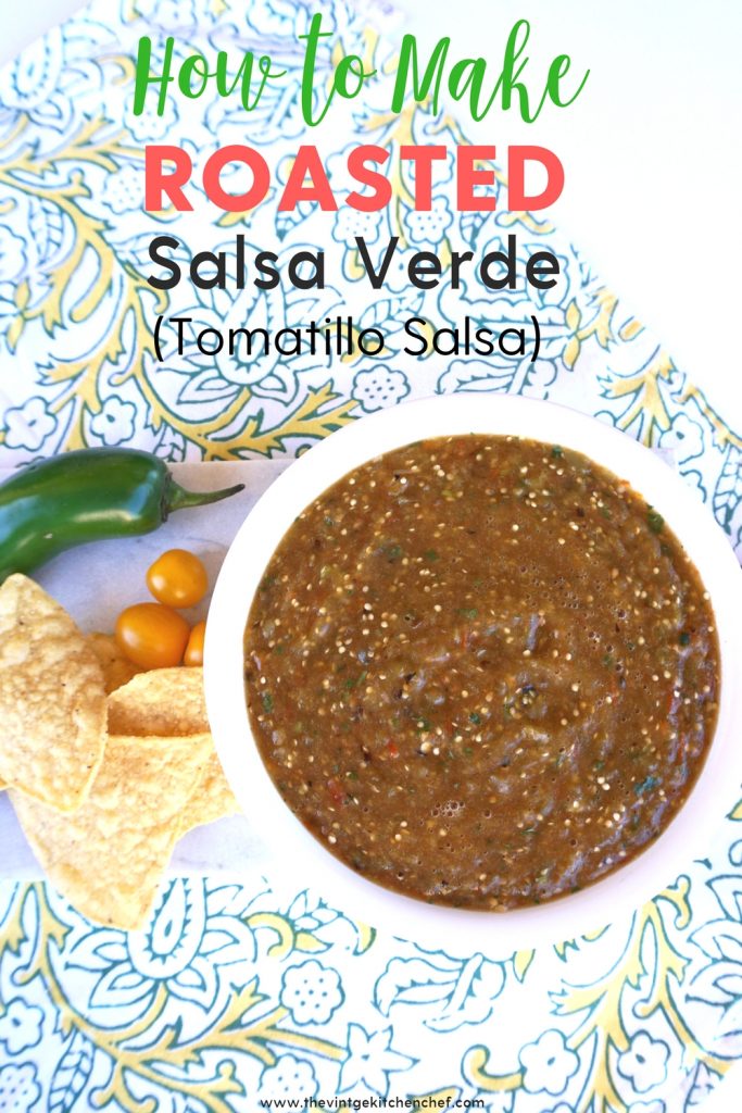 Roasted Salsa Verde is a treat for your tastebuds! It's a little chunky ...