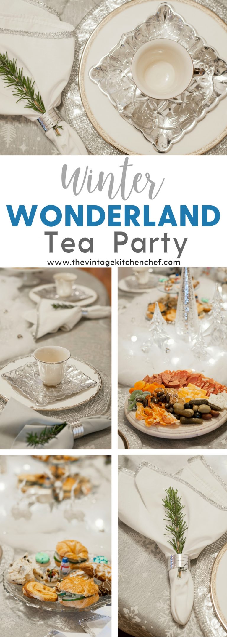 A magical Winter Wonderland Tea Party complete with sparkle, soft ...