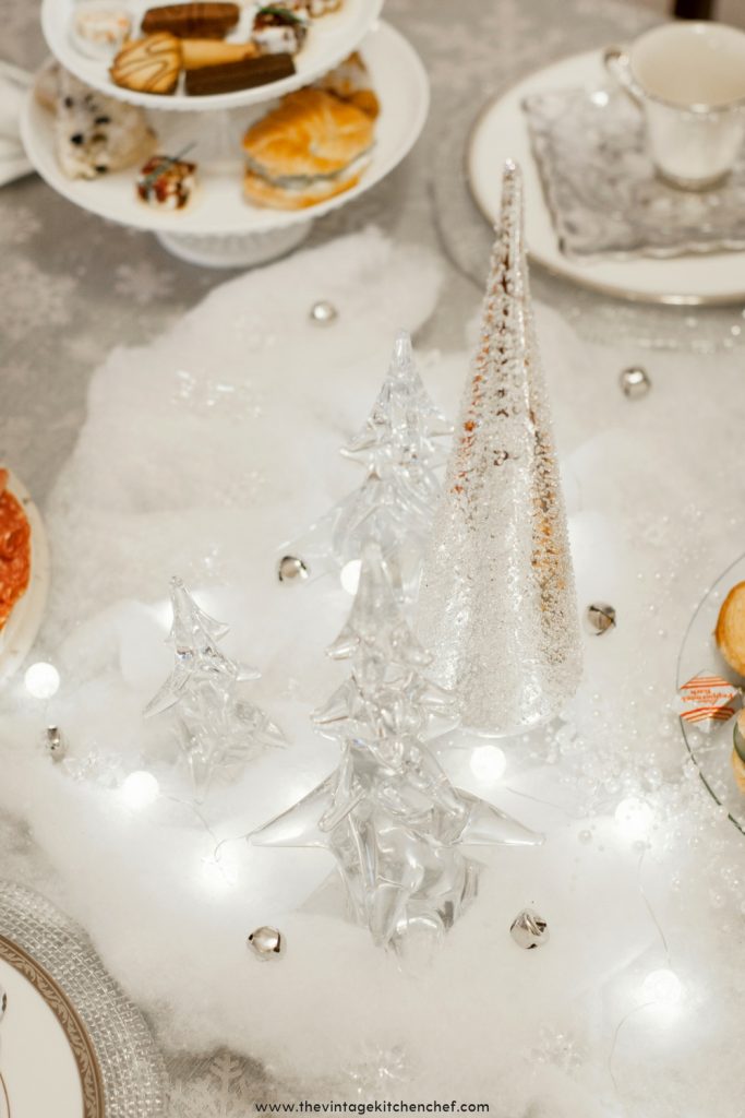 A magical Winter Wonderland Tea Party complete with sparkle, soft ...
