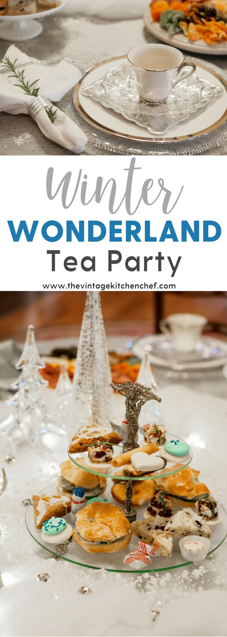 A magical Winter Wonderland Tea Party complete with sparkle, soft ...
